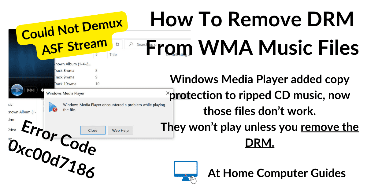 How To Remove Drm From Wma Audio Files At Home Computer Guides