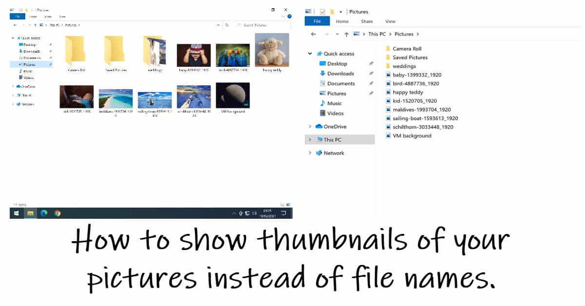How To Show Thumbnails Of Images - At Home Computer Guides