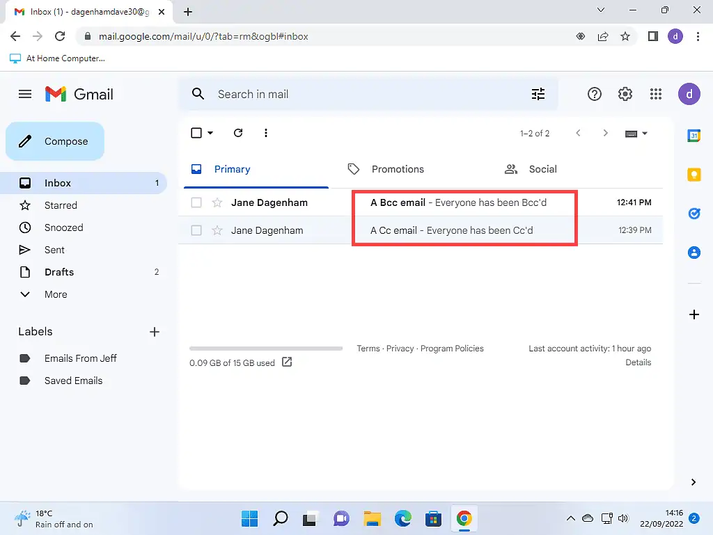 Email Basics - Beginner's Guide - At Home Computer
