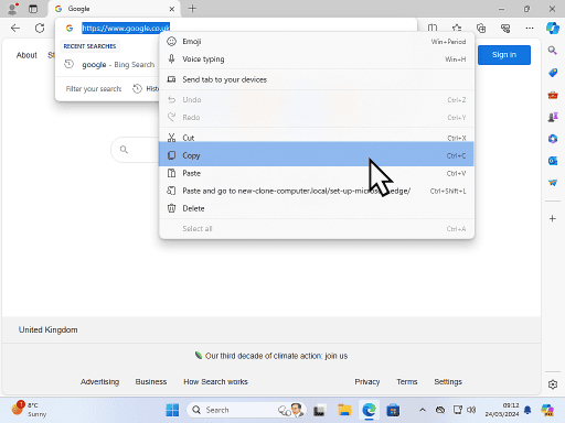 How To Set A Start And Home Page In Microsoft Edge. - At Home Computer ...