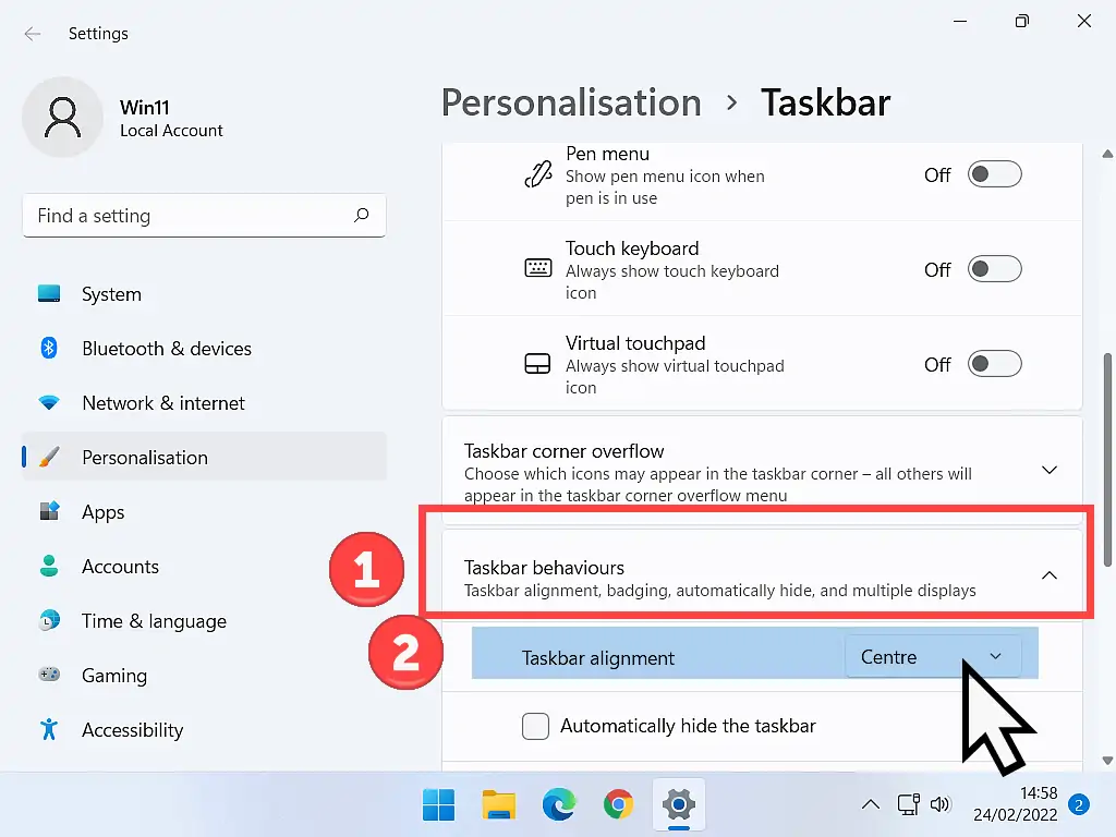 How To Arrange Your Windows Taskbar - At Home Computer