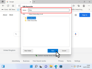 How To Manage Your Favourites In Microsoft Edge.