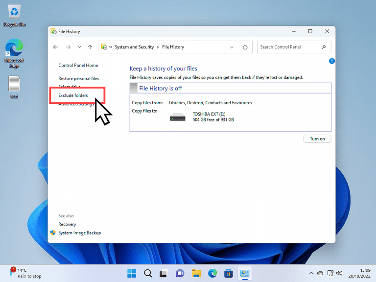How To Setup File History In Windows 10 And Windows 11