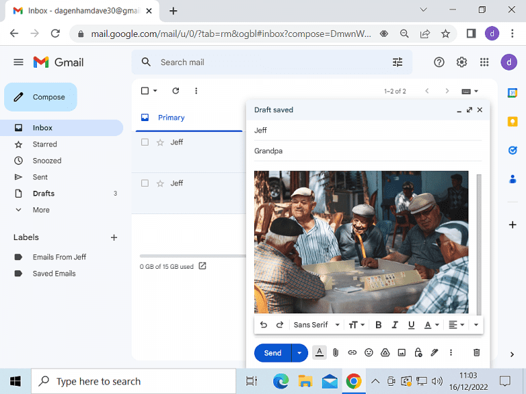 How To Add Pictures Into Gmail Emails. - At Home Computer