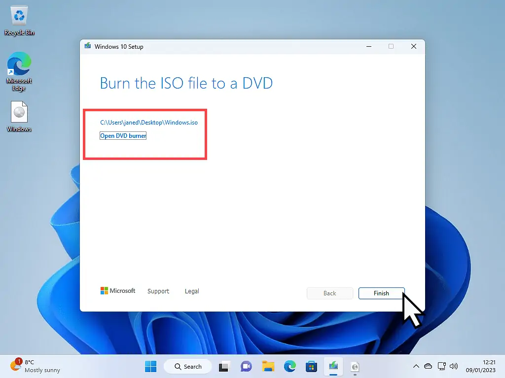Windows 10 Installation Media - At Home Computer