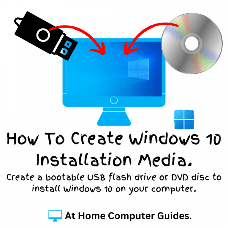 Windows 10 Installation Media - At Home Computer