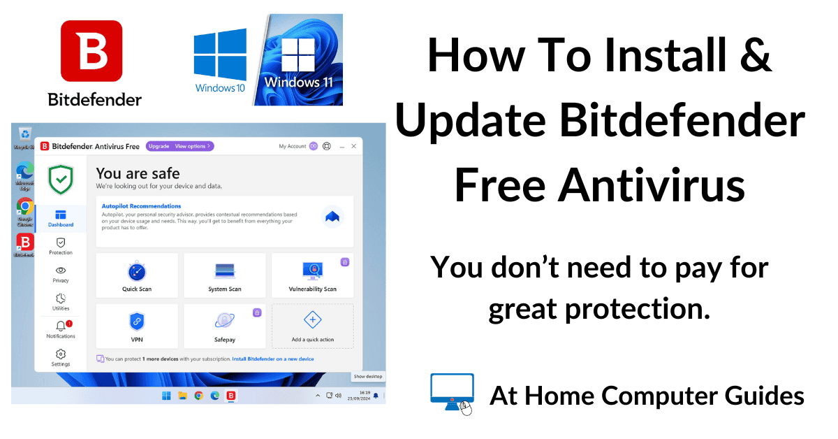 How To Install Bitdefender Free Antivirus - At Home Computer Guides