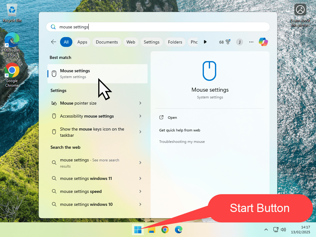 Mouse Settings And Keyboard Basics. - At Home Computer Guides