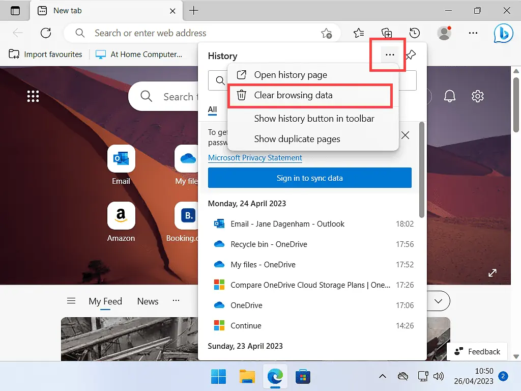 How To Delete Your Search History - At Home Computer