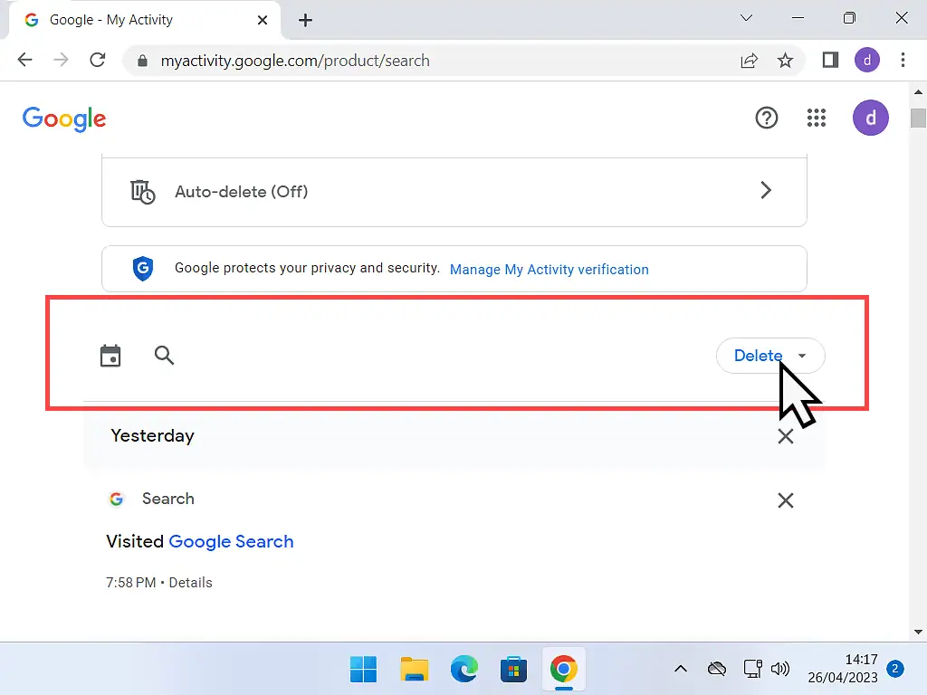 How To Delete Your Search History - At Home Computer