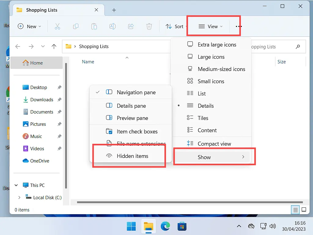 2 Easy Ways To Hide A Folder In Windows. - At Home Computer