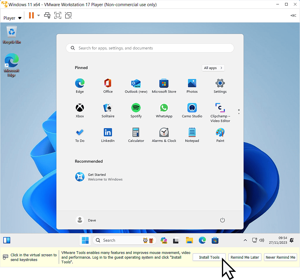 Install Windows As A Virtual Machine With VMware Player - At Home Computer