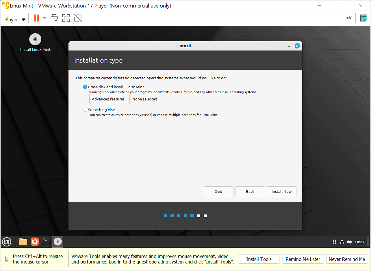 How To Install A Linux Mint Virtual Machine Using VMware Player. - At ...