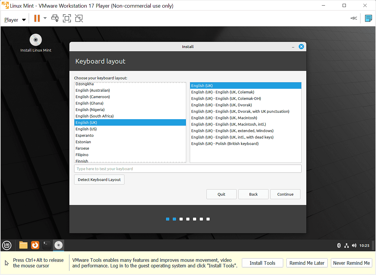 How To Install A Linux Mint Virtual Machine Using VMware Player. - At ...