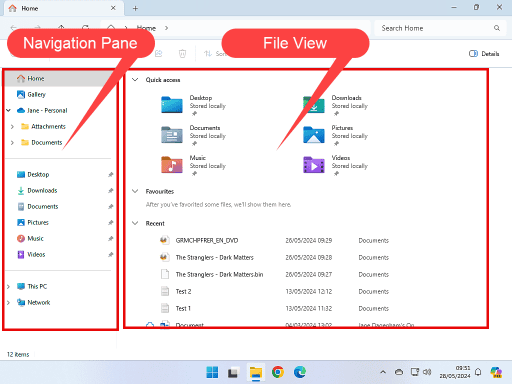 Windows File Explorer. - At Home Computer Guides