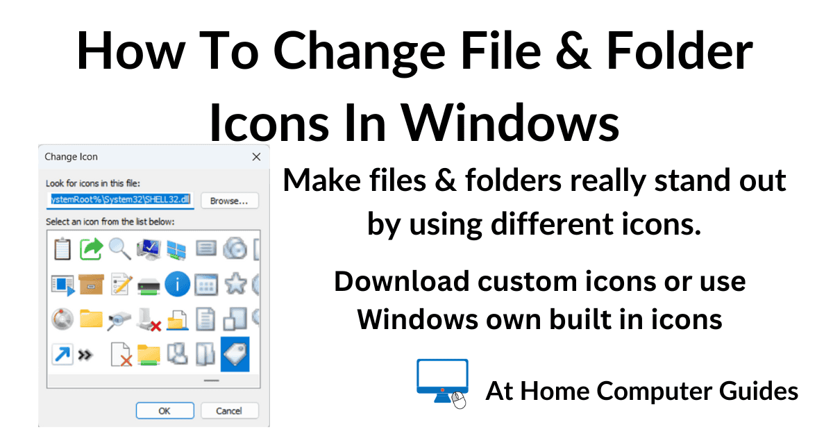 How To Change Folder Icons In Windows - At Home Computer Guides