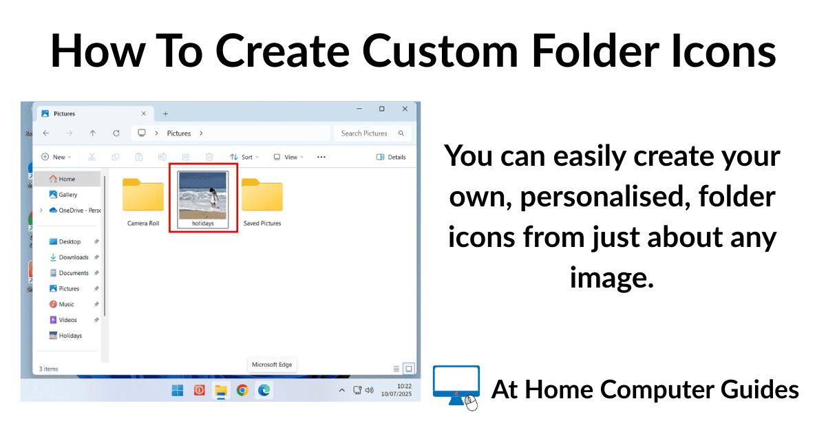 How To Create Custom Folder Icons - At Home Computer Guides